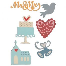Fustella Sizzix Thinlits "Matrimonio" - 661234