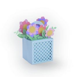 Fustella Sizzix Thinlits "Carta scatolina con fiori" - 663578