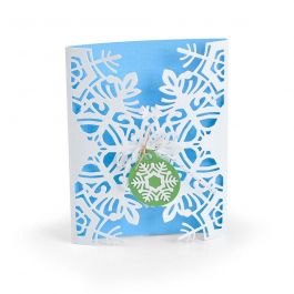 Fustella Sizzix Thinlits "Biglietto fiocco di neve" - 663606