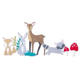 Fustella Sizzix Thinlits "Natura del bosco" - 665491