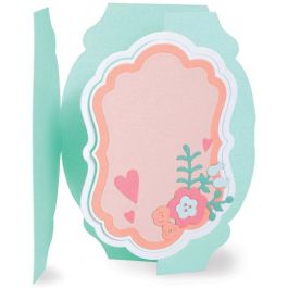 Fustella Sizzix Thinlits "Etichetta di cartone, Fold-a-long" - 665807