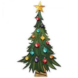 Fustella Sizzix Thinlits "Albero di Natale da ritagliare, colorize" - 666332