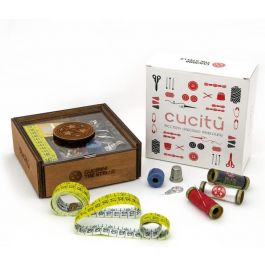 Cucitù - Kit accessori cucito e sartoria con scatola in legno